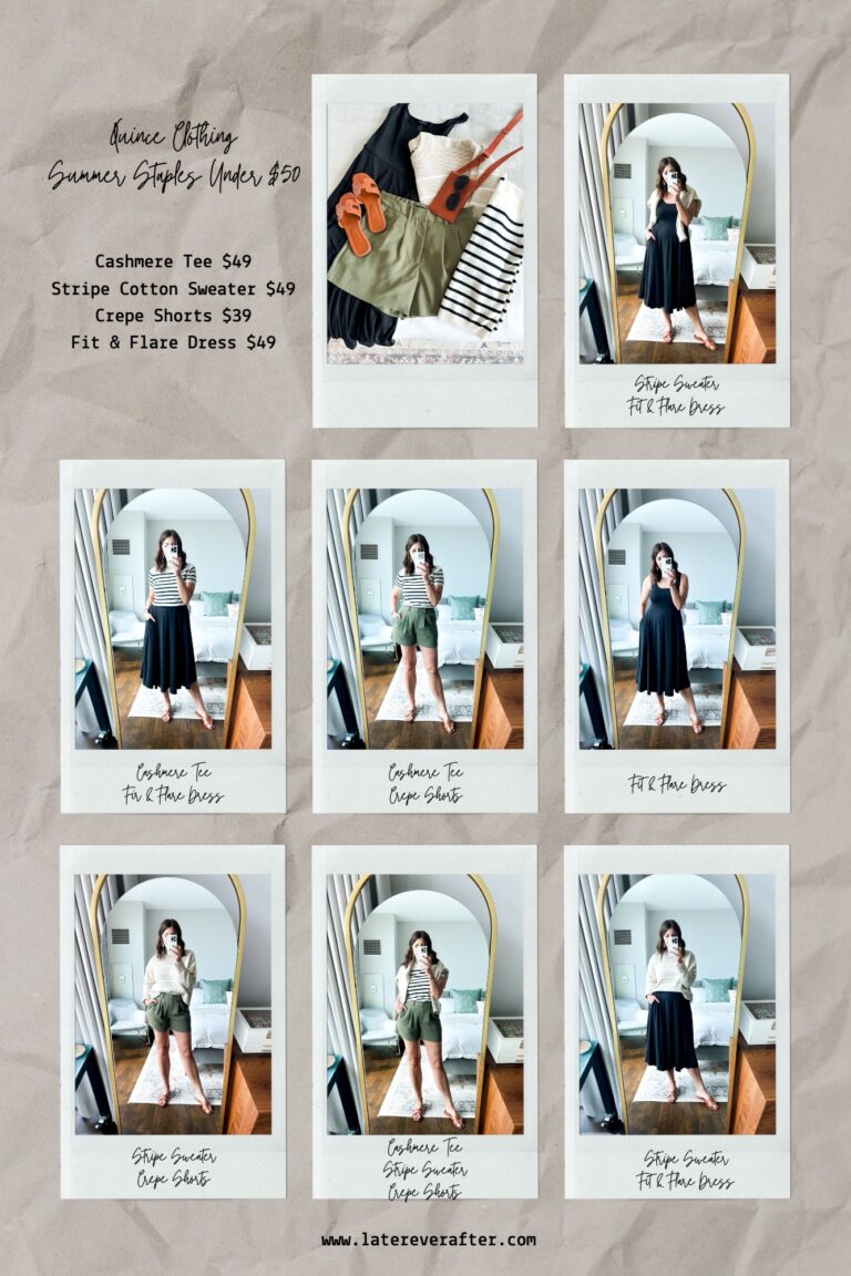 Summer Clothing Staples Under $50 with Quince - Later Ever AfterLater ...